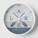 Modern Lake House Custom Coordinates Clock | Zazzle