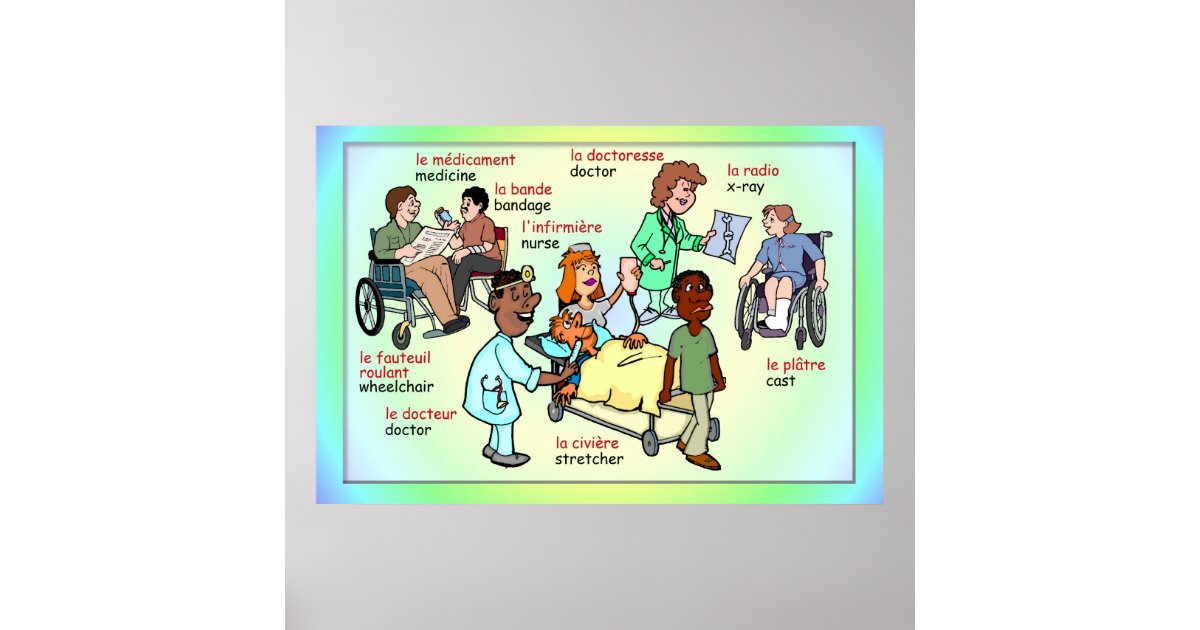 Modern languages, French, at the Hospital Poster | Zazzle
