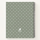 Modern Leaf Pattern Gardening | Custom Notebook | Zazzle