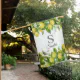 Modern Lemon Citrus Monogram Name House Flag | Zazzle