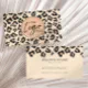Modern Leopard Cheetah Custom Company Logo Business Card | Zazzle