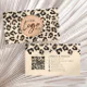 Modern Leopard Cheetah Custom Company Logo QR Code Business Card | Zazzle