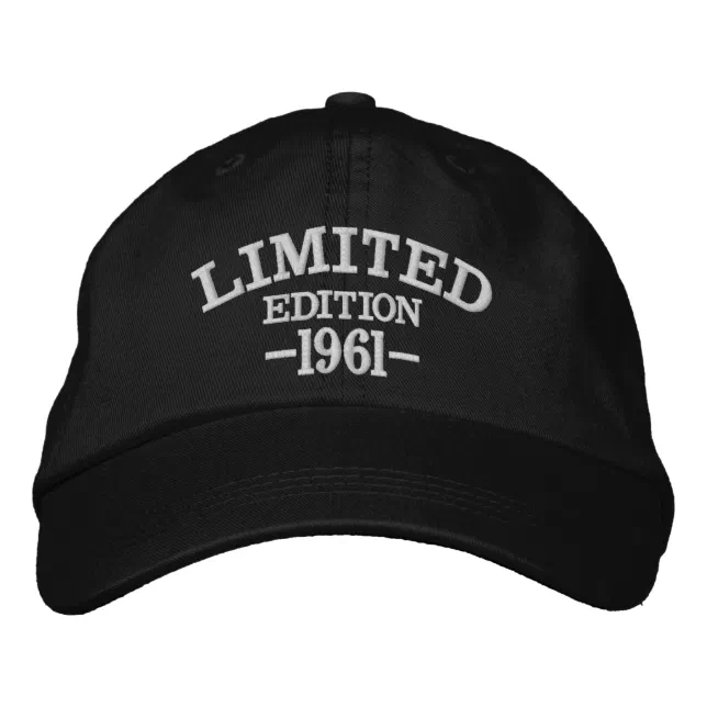 Modern Limited Edition Embroidered Baseball Cap | Zazzle