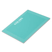 Modern Lines Aqua Notepad | Zazzle