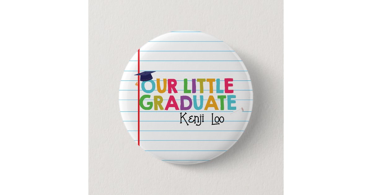 Modern Little Graduate Button | Zazzle
