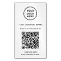 Modern Logo Create Your QR Code Business Card Magnet | Zazzle