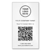 Modern Logo Create Your QR Code Business Card Magnet | Zazzle