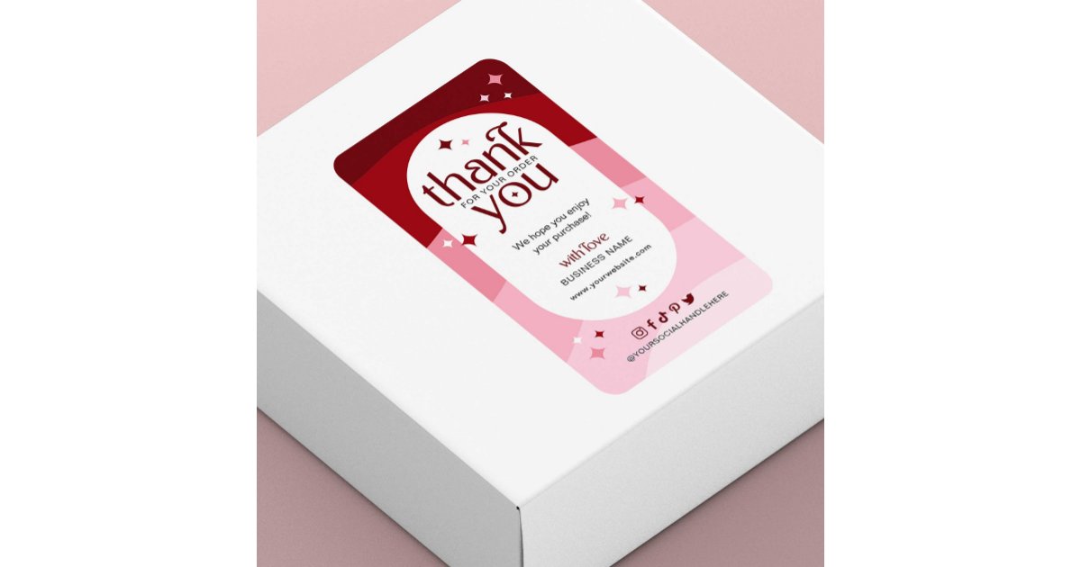 Modern Logo Elegant Business Packaging Shipping Label | Zazzle