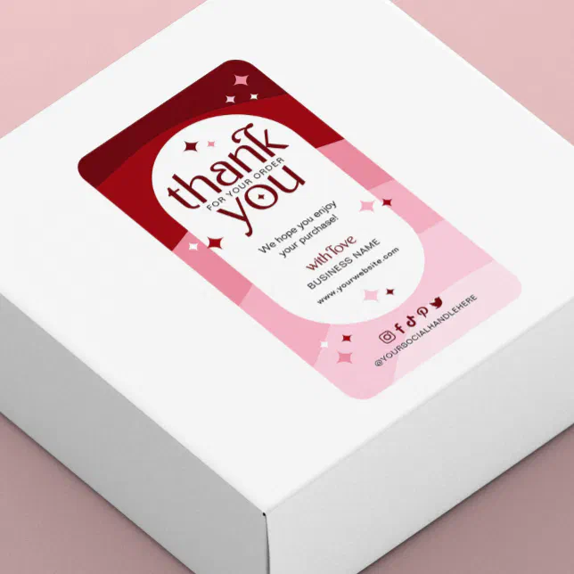 Modern Logo Elegant Business Packaging Shipping Label | Zazzle