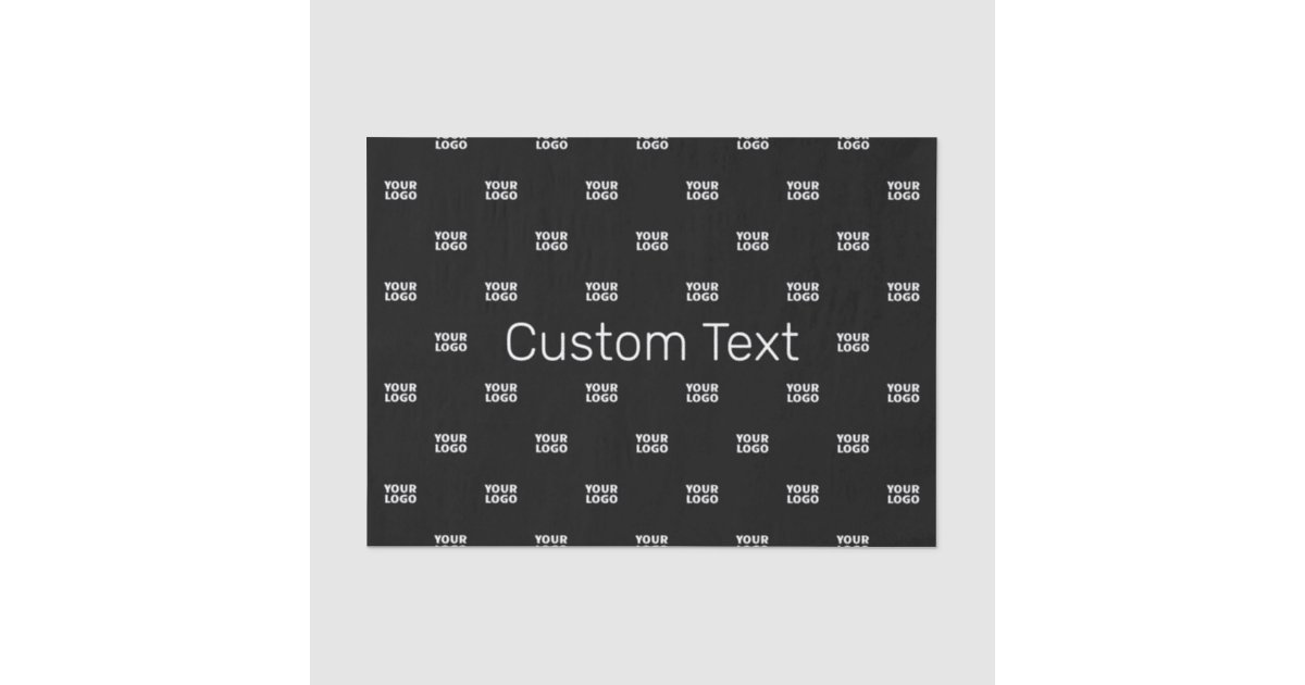 Modern Logo or Design Pattern with Any Image Tissue Paper | Zazzle