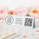 Modern Logo QR Code Table Tent Sign | Zazzle