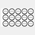 Modern look | Black Grey Address Waterproof Labels | Zazzle