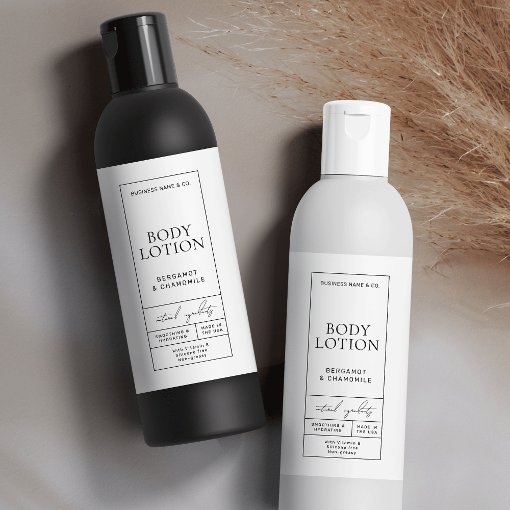 Modern Lotion Body Wash 8 OZ Cosmo Bottle Label | Zazzle