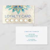 modern lotus logo loyalty card | Zazzle