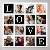 Modern Love 12 Photo Collage Poster | Zazzle