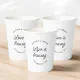Modern Love Is Brewing Wedding Coffee or Tea Paper Cups | Zazzle