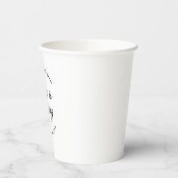 Modern Love Is Brewing Wedding Coffee or Tea Paper Cups | Zazzle