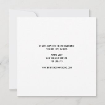Modern Love is Infectious Wedding Postponement Announcement | Zazzle