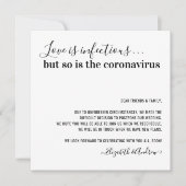 Modern Love is Infectious Wedding Postponement Announcement | Zazzle