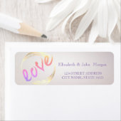 Modern Love Script Address Label | Zazzle