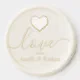 Modern Love Script Elegant Heart Wedding Wax Seal Sticker | Zazzle