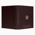 Modern Luxury Logo Business Binder | Zazzle