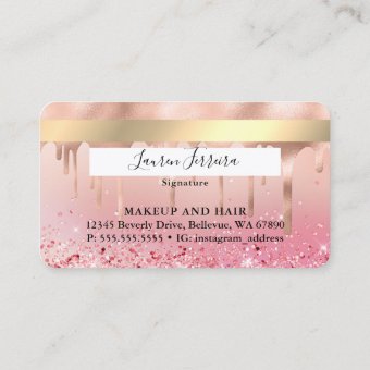 Modern Luxury Rose Gold Lips Faux Debit Card | Zazzle