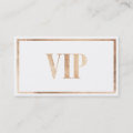 Modern luxury white rose gold VIP card club member | Zazzle