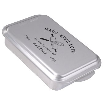 Modern Made with Love Baking Kitchen Baker Trendy Cake Pan | Zazzle