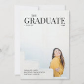 Modern Magazine Photo Graduation Invitation | Zazzle