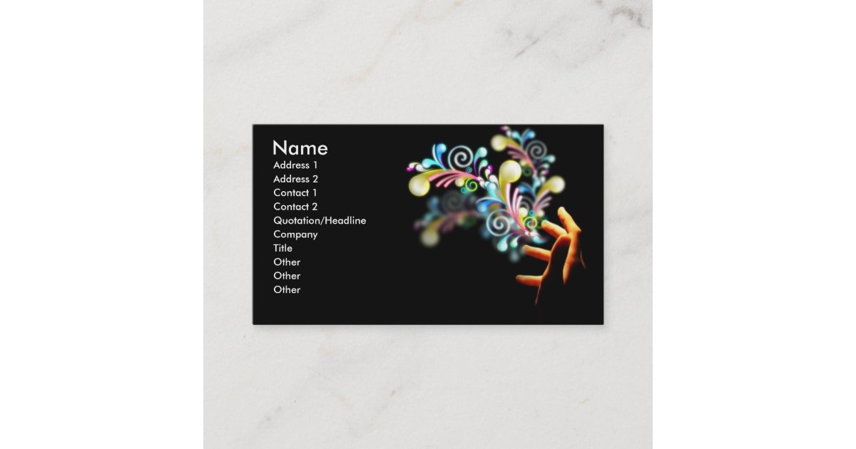 Modern Magic Business Card | Zazzle