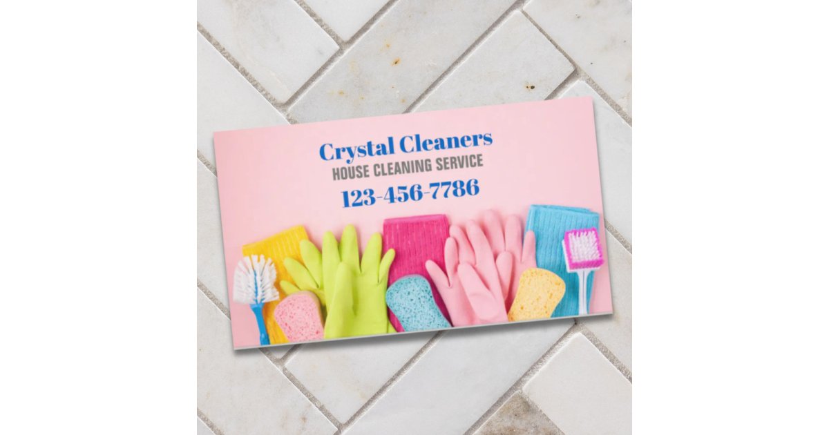 Modern Maid Services Housekeeping Housekeeper Business Card | Zazzle