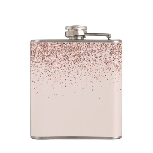 modern making 50 look good rose gold glitter flask | Zazzle