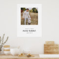 Modern making memories photo gift poster | Zazzle