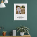 Modern making memories photo gift poster | Zazzle
