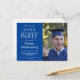 MODERN MALE BLUE 2025 GRADUATION PARTY INVITATION POSTCARD | Zazzle