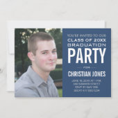 Modern Male Grad | Graduation Party Invitation | Zazzle