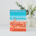 Modern Marakesh Travel Postcard | Zazzle