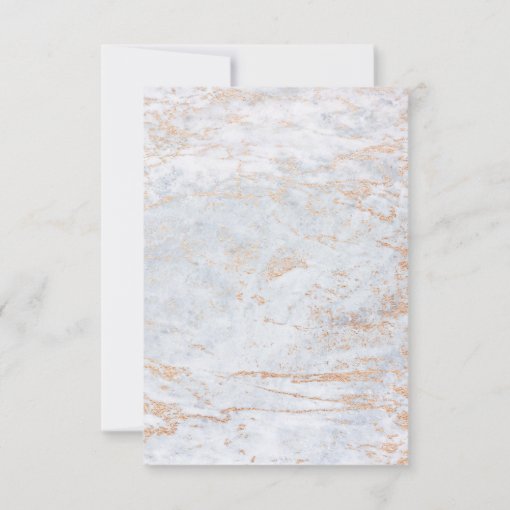 Modern Marble Fade Dusty Blue Copper Custom Photo Save The Date | Zazzle