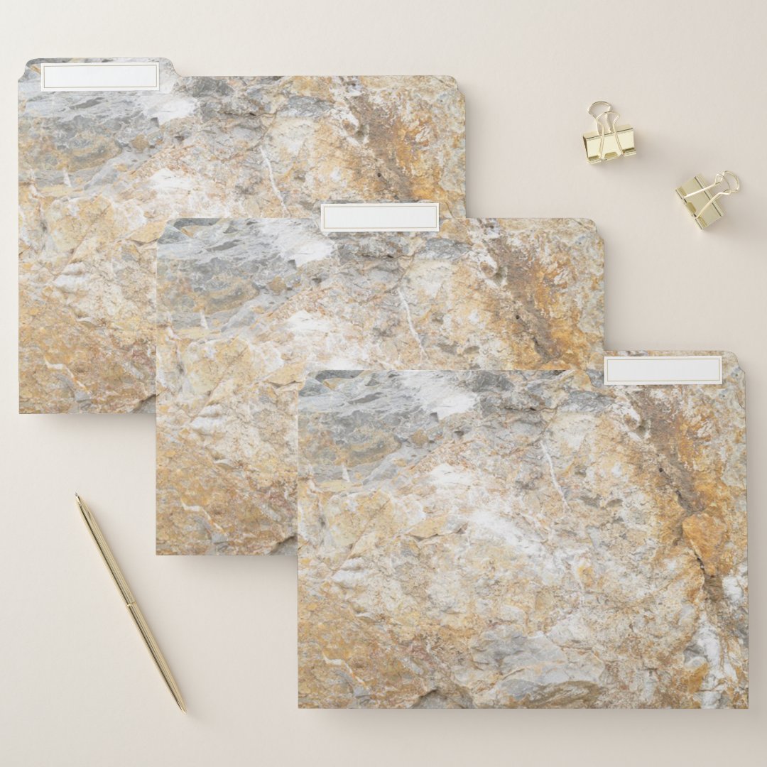 Modern Marble Granite Stone Texture File Folder | Zazzle