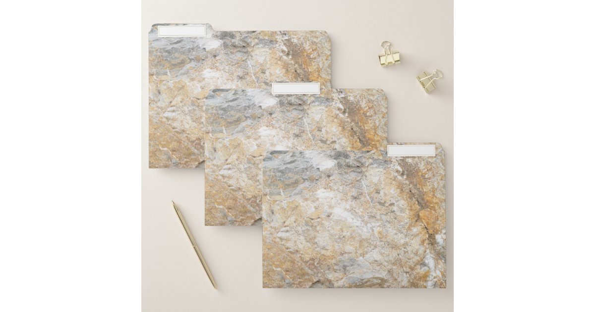Modern Marble Granite Stone Texture File Folder | Zazzle