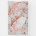 Modern Marble Rose Gold Glitter Banner | Zazzle