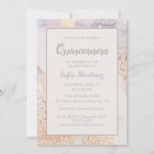 Modern Marble Sparkle | Quinceañera Invitation | Zazzle