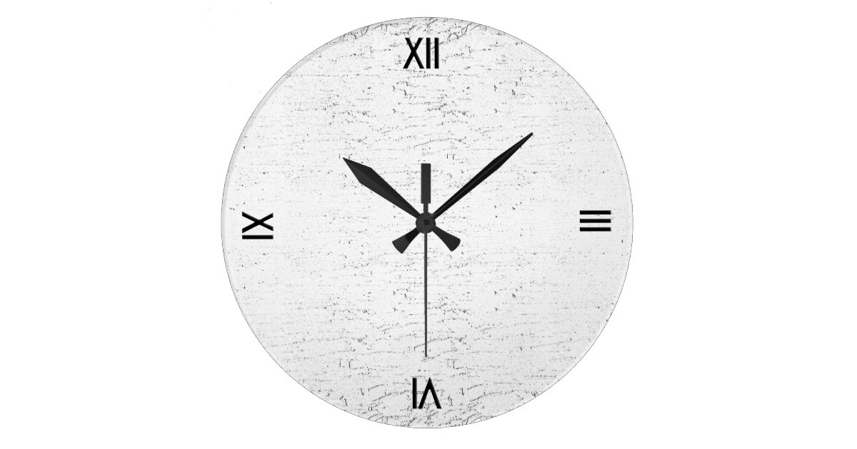 Modern Marble Textured Wall Clock | Zazzle.com
