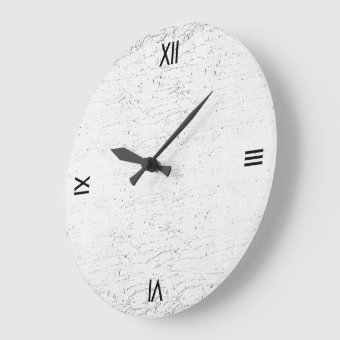 Modern Marble Textured Wall Clock | Zazzle