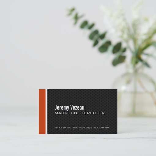 Modern Marketing Director Business Cards | Zazzle