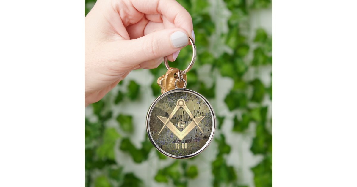 Modern Masonic Keychain | Zazzle