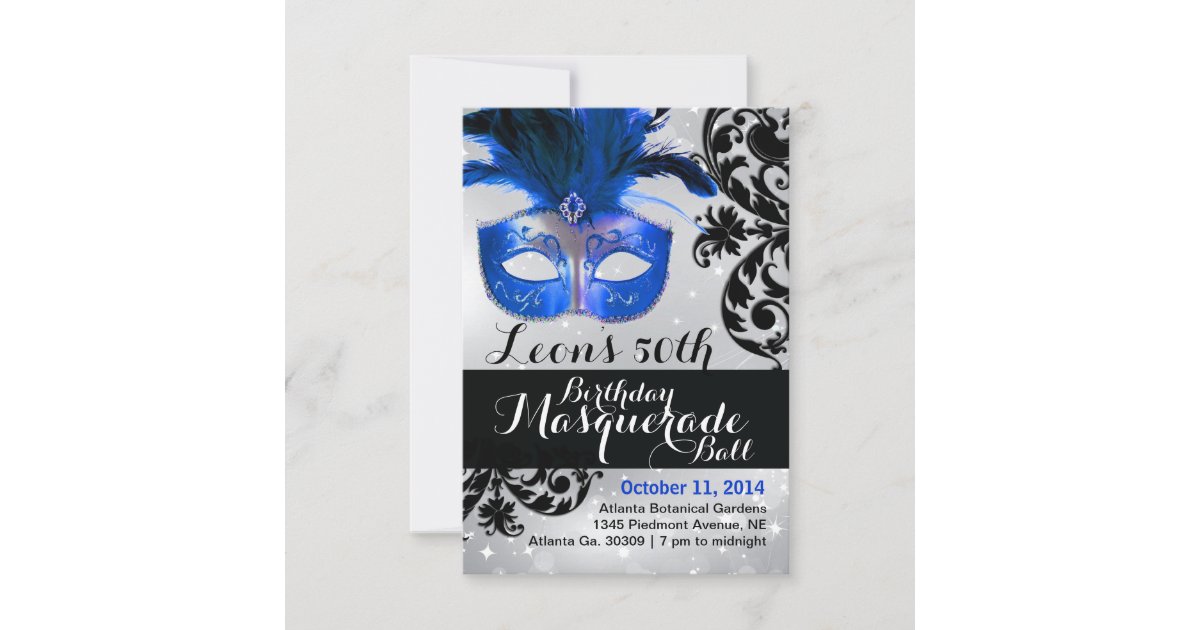 Modern Masquerade Ball Invitation | Zazzle