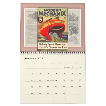 Modern Mechanix & Inventions Calendar | Zazzle