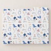 Modern Medical Doctor Nurse Pattern File Folder | Zazzle